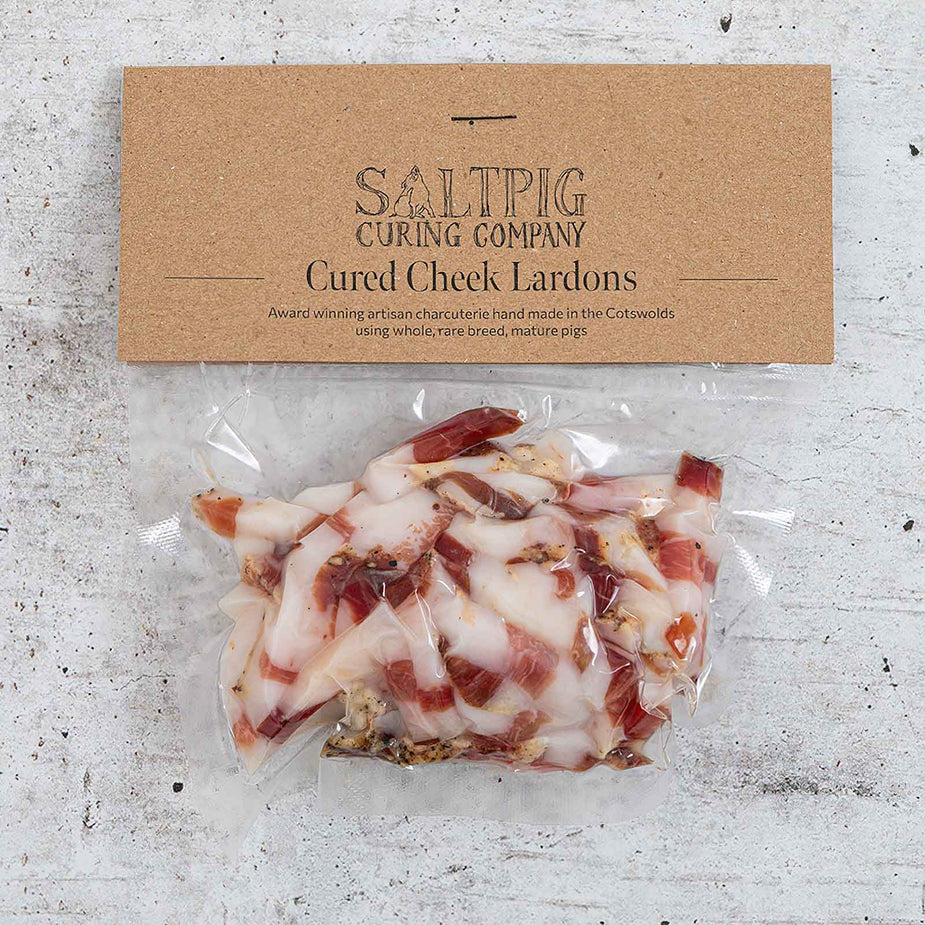Cured Cheek Lardons (Guanciale) – SaltPig Curing Company